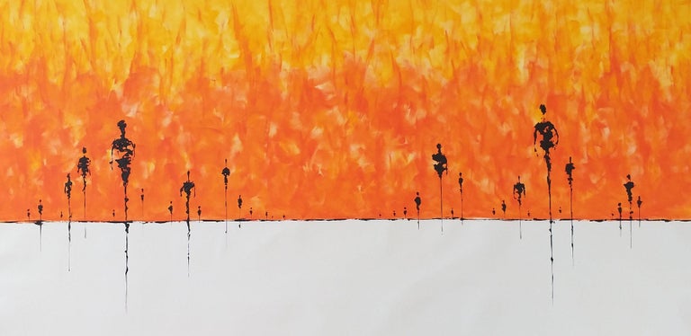 Max Yaskin - Â« Strangers 5 Â» by M.Y., Painting, Acrylic on Canvas For ...