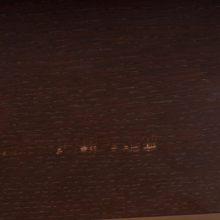 Maxalto B&B Italia Mida Dark Oak and Red Cabinet For Sale at 1stDibs