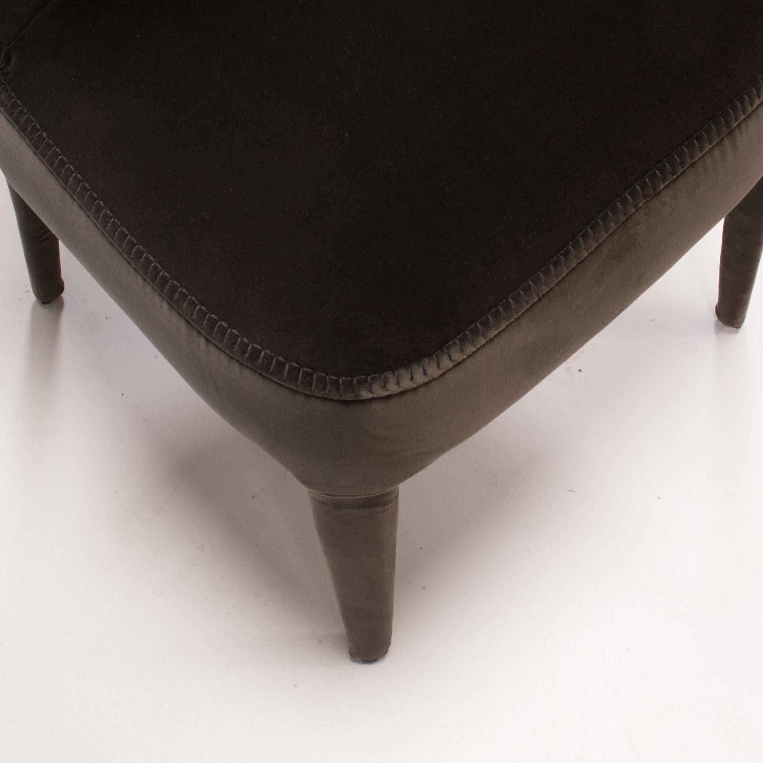 Maxalto by Antonio Citterio Febo Grey Velvet Dining Chairs, Set of 6 at ...