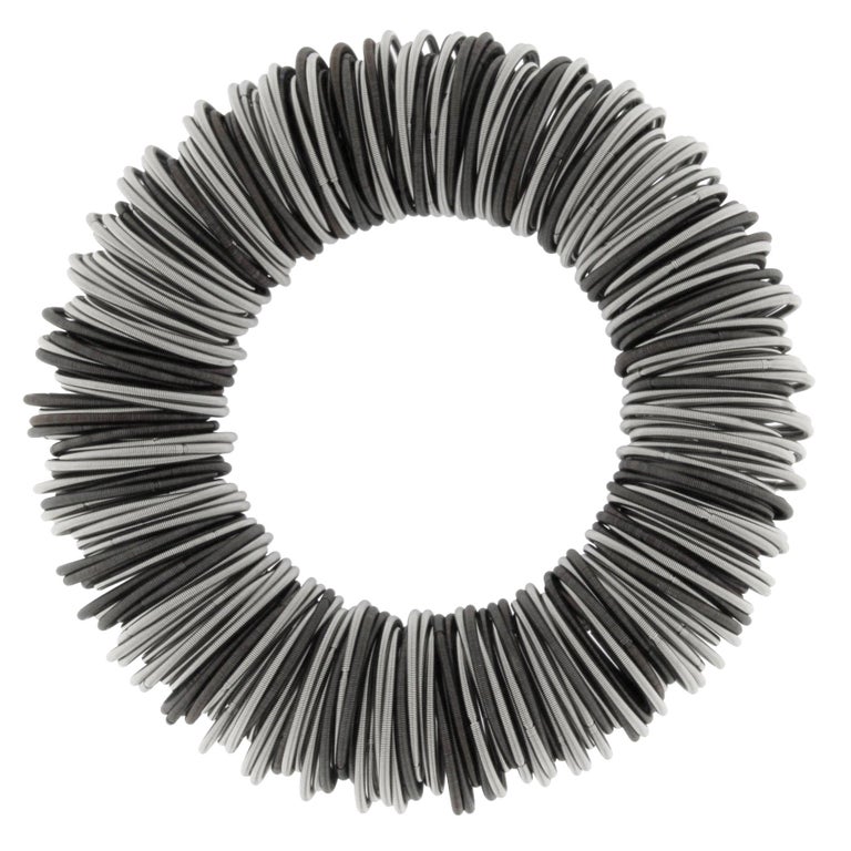 Maxi One Stainless Steel Spring Cuff Bracelet at 1stDibs