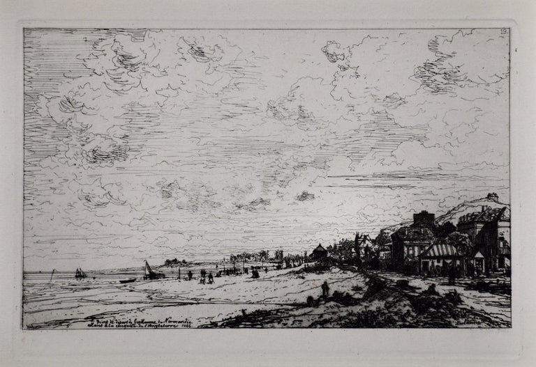 Maxime Lalanne - La plage en Normandie, France, près de Bayeux : eau ...