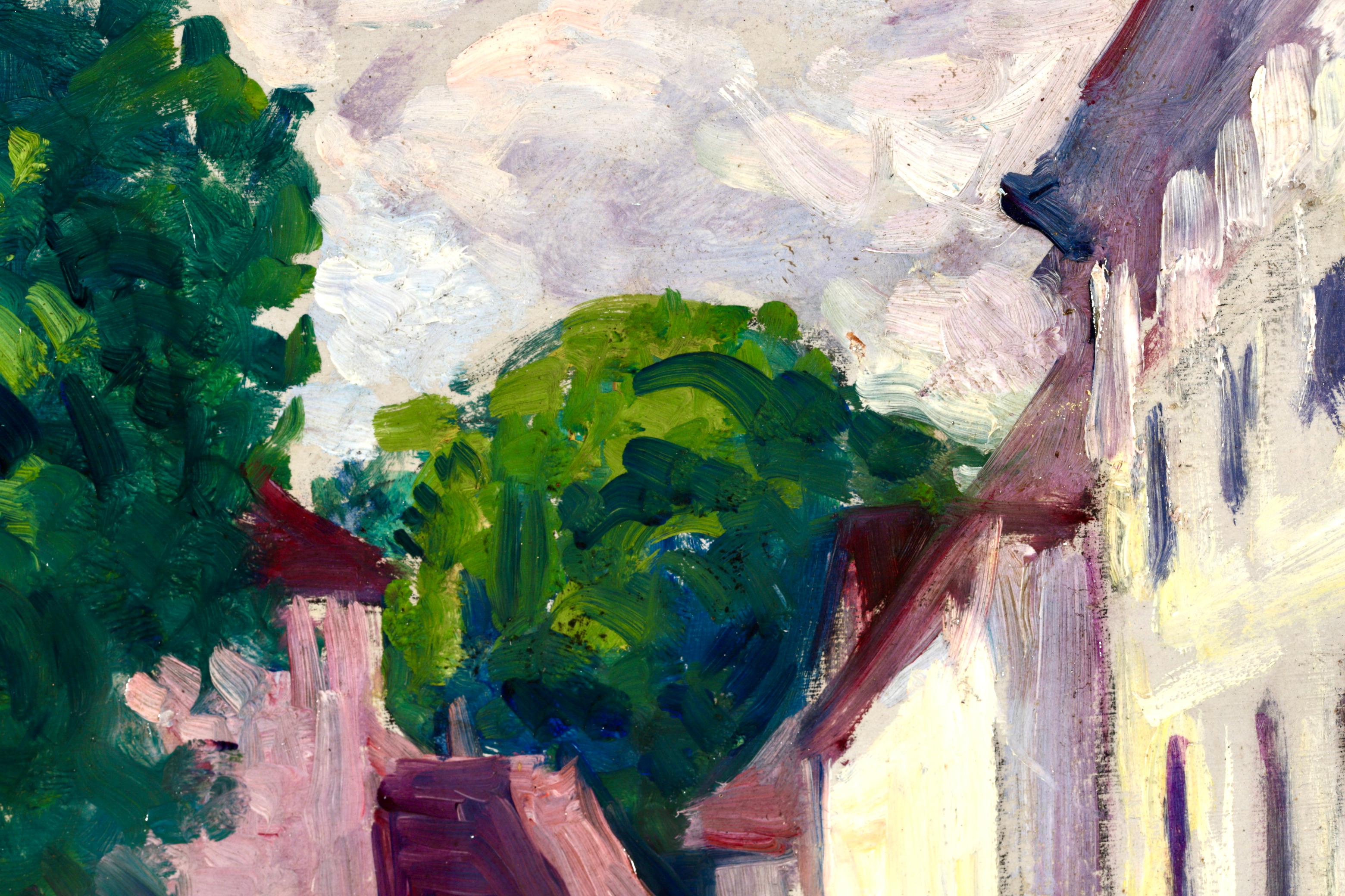 Maximilien Luce - Le Marche du Gisors - Impressionist Landscape Oil ...