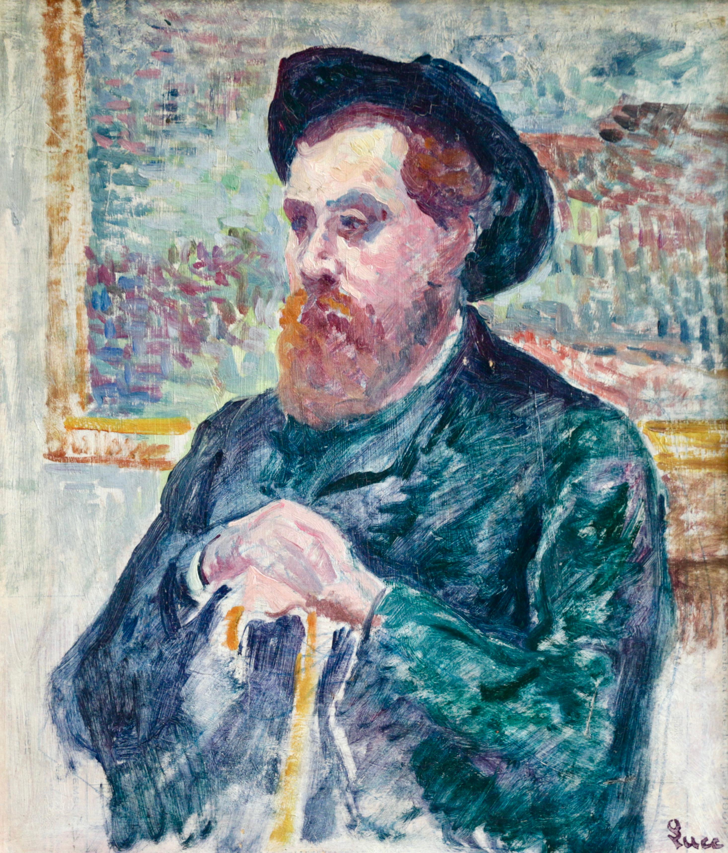 Maximilien Luce - Portrait of the sculptor Albert Marque For Sale at ...