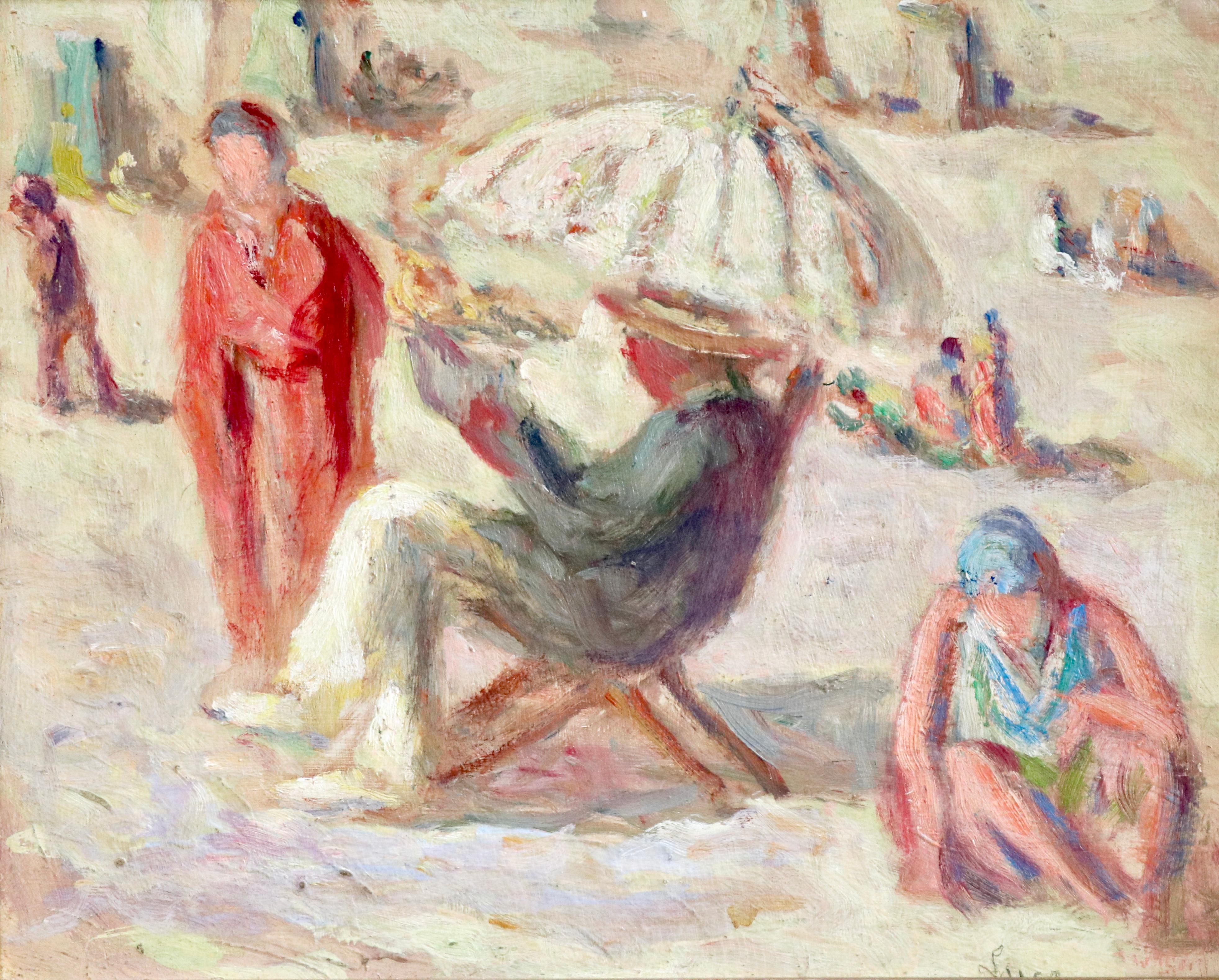 Maximilien Luce - Study for "Notre Dame" - 19th Century Oil, Boats and ...