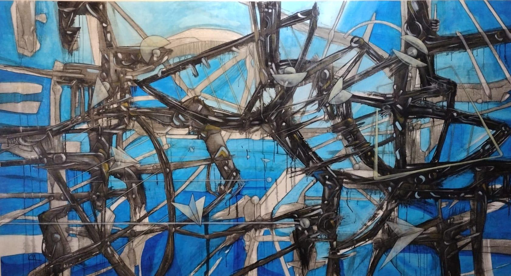 Maximo Caminero - Oil on Canvas by Maximo Caminero Titled: "Arpegios ...