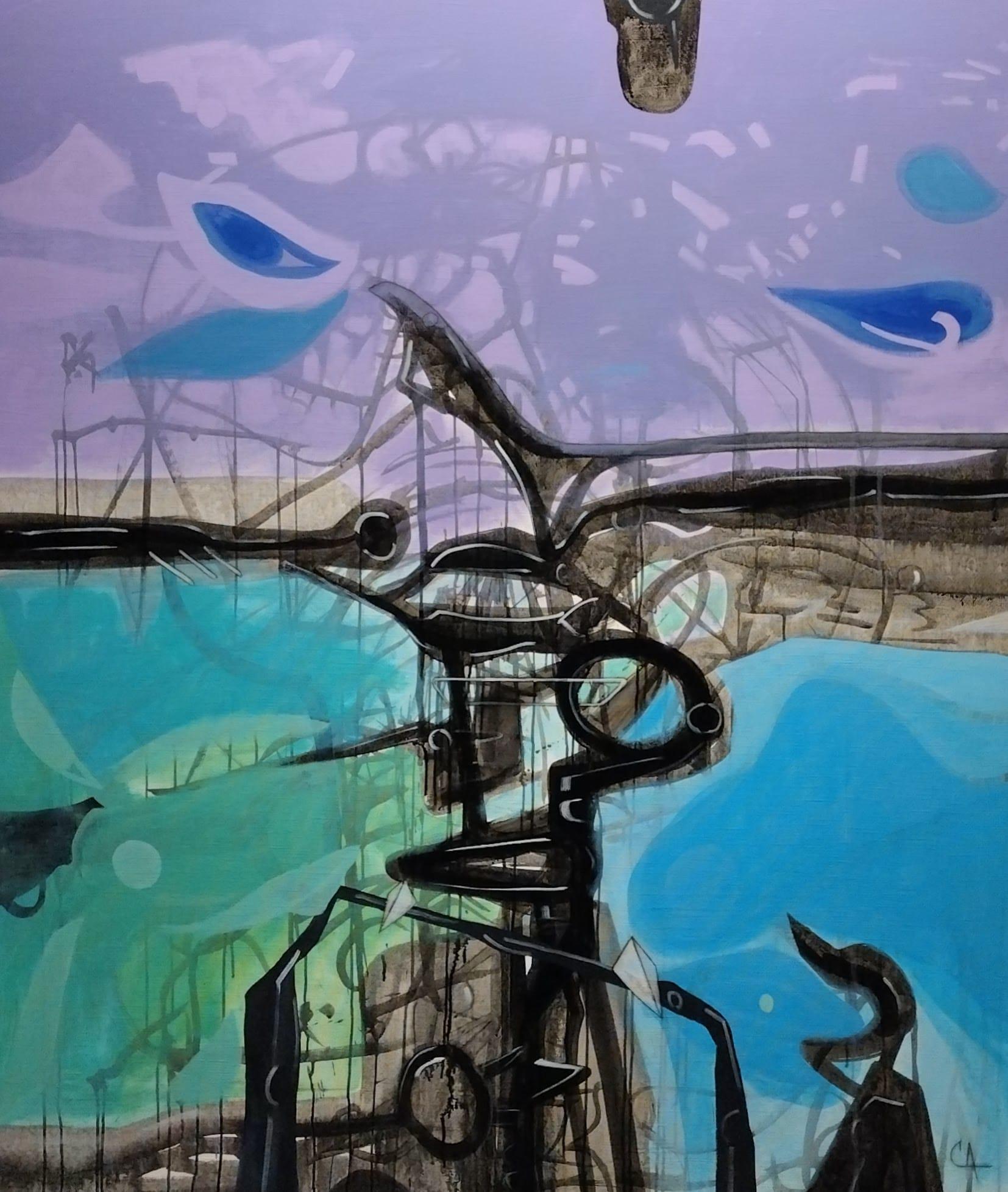 Maximo Caminero - Oil on Canvas by Maximo Caminero Titled: “la Sombra ...