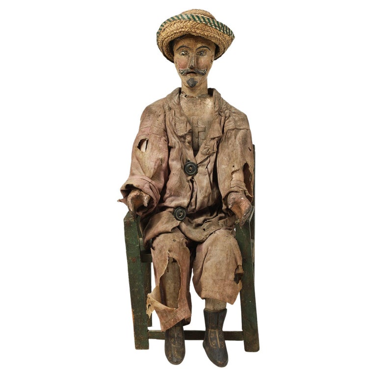 Maximon Figure, Guatemala, Antique Tribal Sculpture For Sale at 1stDibs