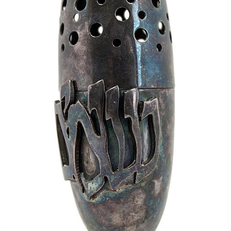 Maxwell Chayat - Rare Judaica Jewish Ritual Besamim Spice Box Sculpture ...
