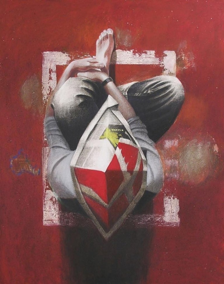 Maxwell DOIG - Figure on rectangle For Sale at 1stDibs