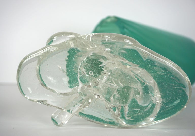 Vintage Art Glass Sculpture by Drew Smith For Sale at 1stDibs