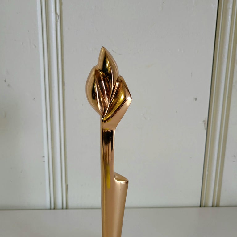 May Marx Polished Bronze Abstract Sculpture For Sale at 1stDibs