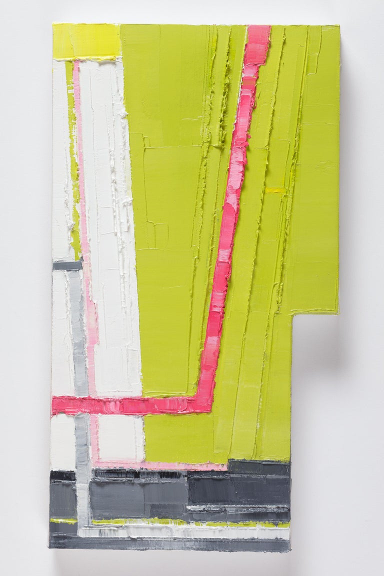 Maya Kabat - Maya Kabat, Super Spatial 4, Oil on Canvas on Panel, 2019 ...