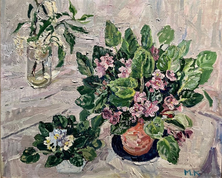 Maya KOPITZEVA - "Violet" Flowers, violets of thought cm. 60 x 50 For ...