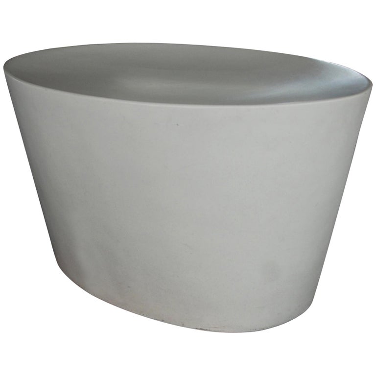 Maya Lin for Knoll White Stone Stool For Sale at 1stDibs