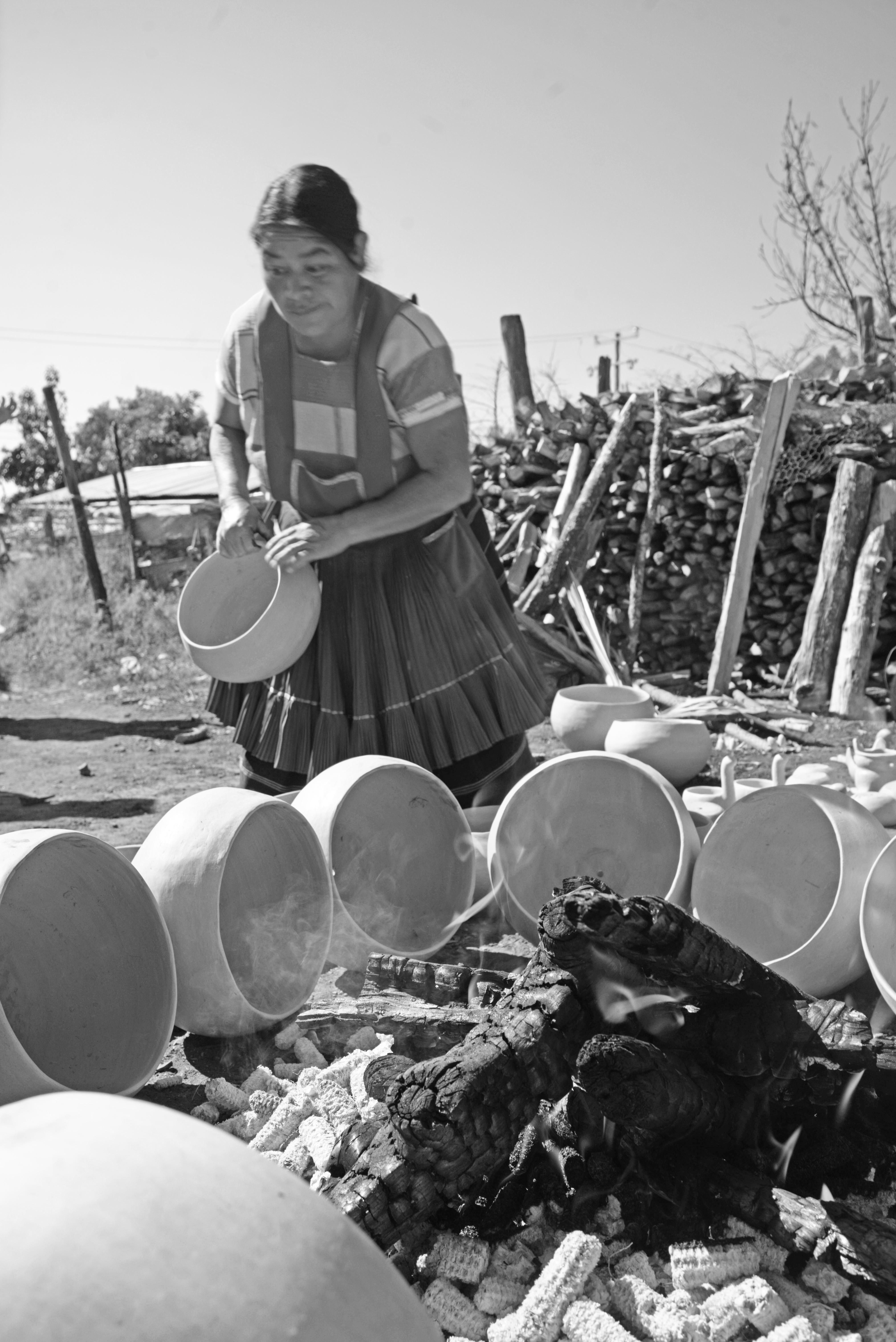 Mayan Pre-Columbian Style White Round Jar with Naturalistic Drawings ...