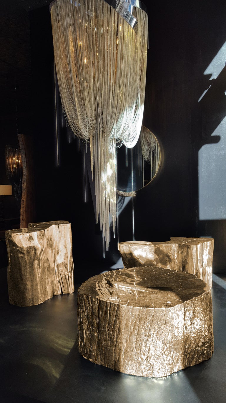 Mayson Side Table #2: Sculptural Cast Bronze Side Table For Sale at 1stDibs