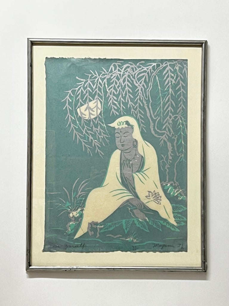 Mayumi Oda Silkscreen Print "Love Yourself", 1996 at 1stDibs