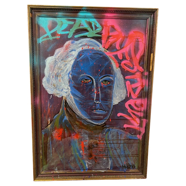 Mazo Colorful Graffiti Street Art George Washington Painting Poster For ...
