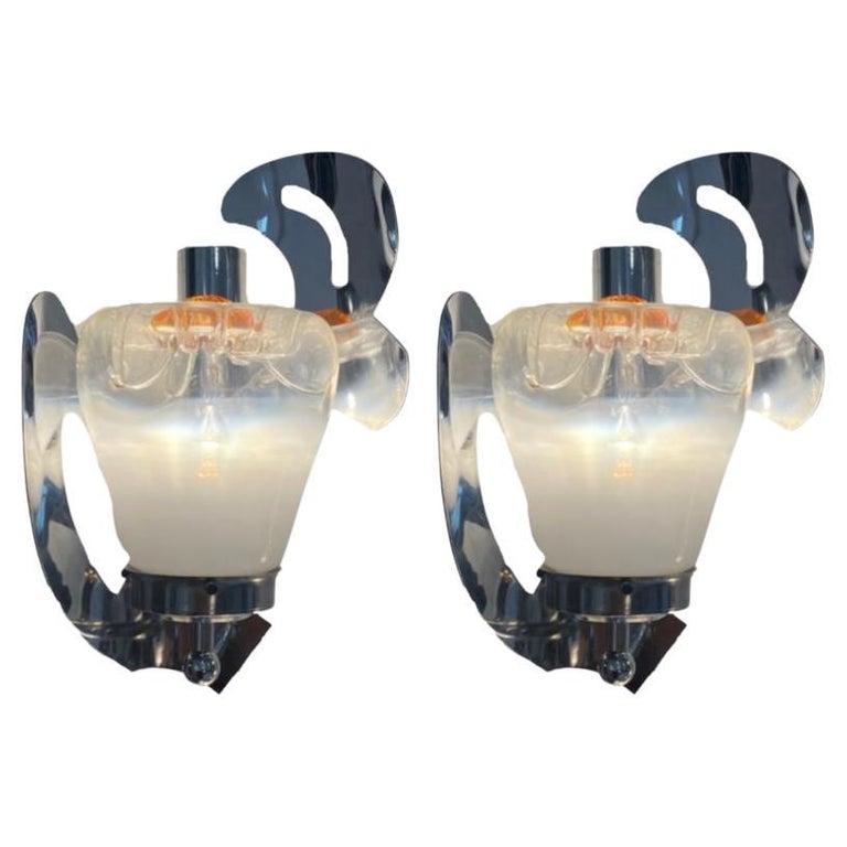 Mazzega Space Age Sconces 1960s For Sale at 1stDibs