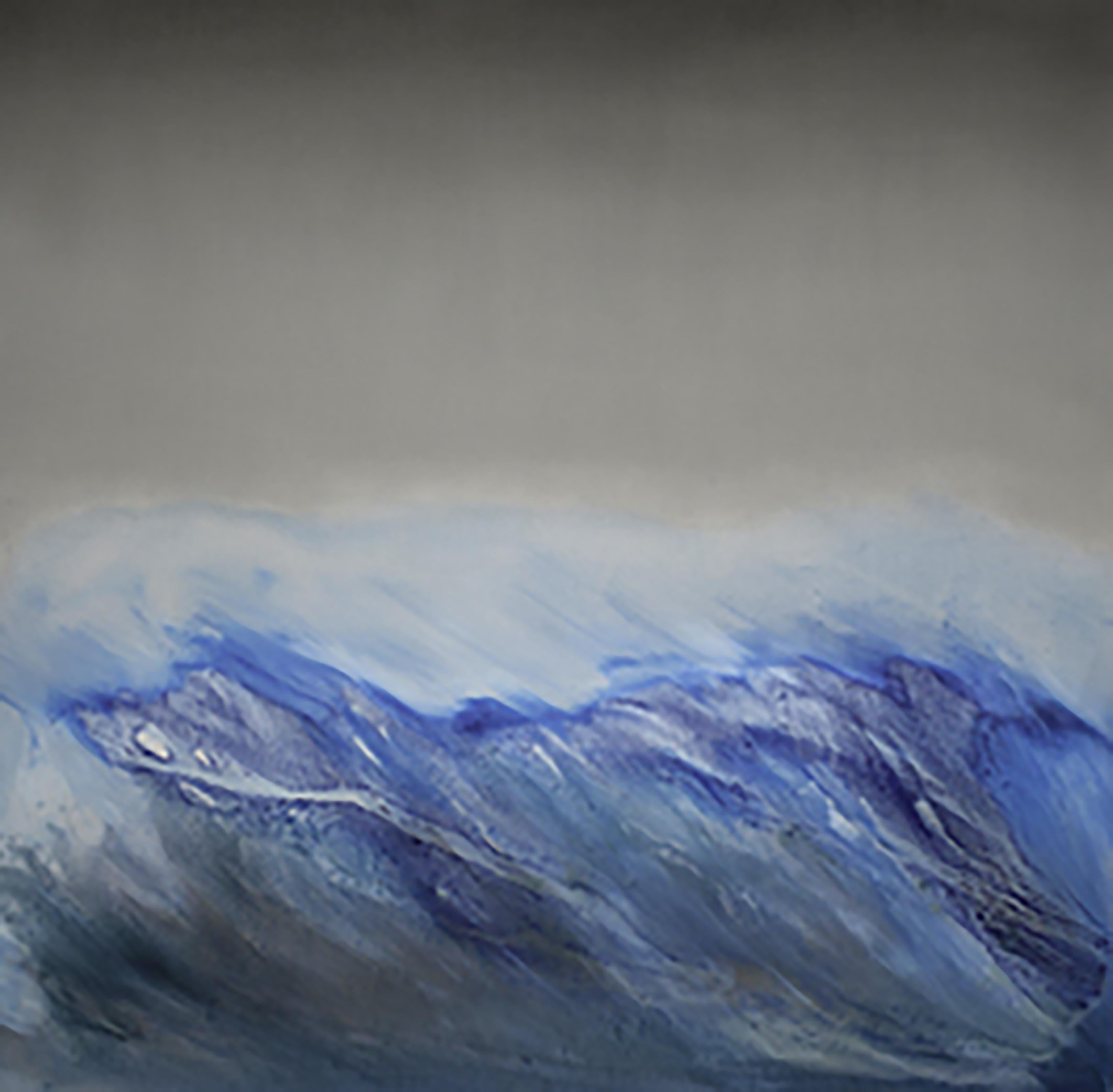 Mb Boissonnault - "Warming" Abstract Contemporary Art, Oil on Synthetic ...