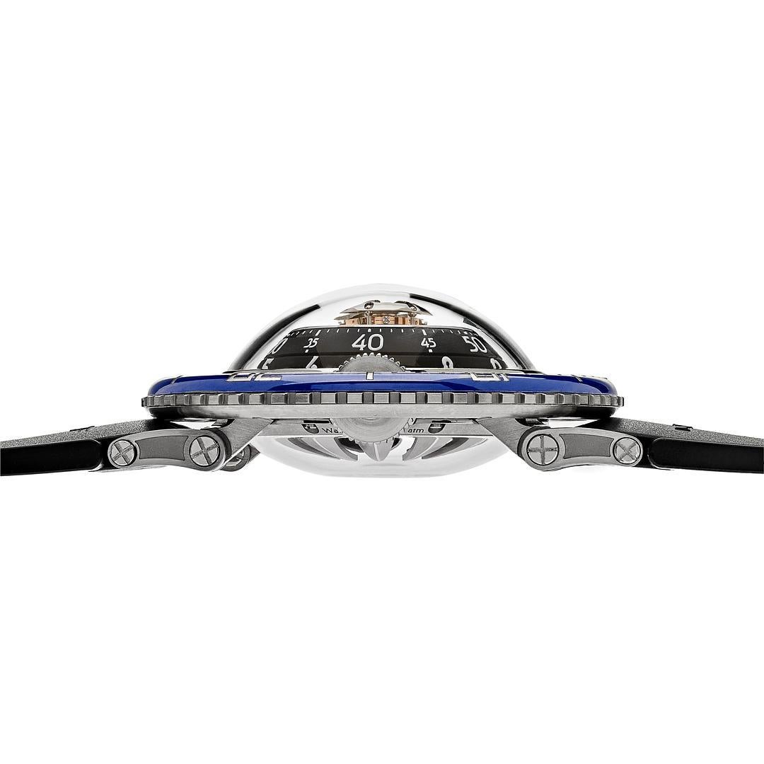 MB&F Horological Machine HM7 Aquapod Titanium Blue Watch For Sale at ...