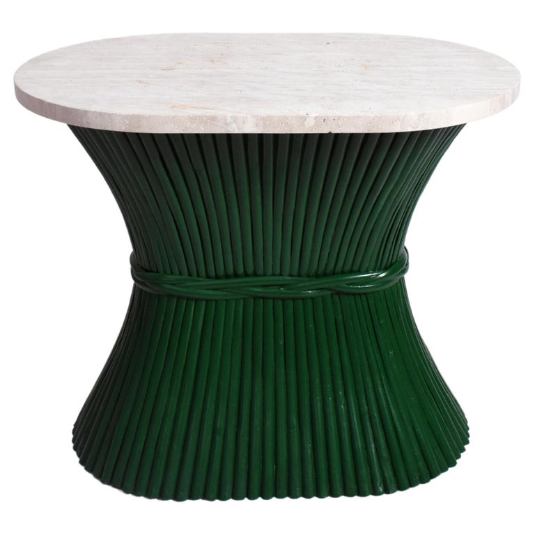 Mc Guire Rattan Console Table, 1970s For Sale at 1stDibs