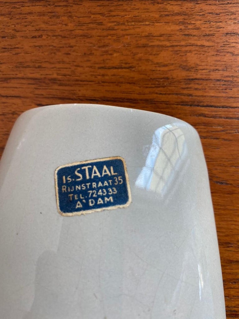 MC N.V. Koninklijke Plateelbakkerij Zuid-Holland Gouda Ceramic Footed ...