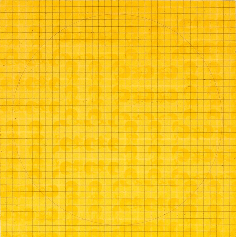 McArthur Binion - MAB: (ETCHING II) 1971 YELLOW For Sale at 1stDibs
