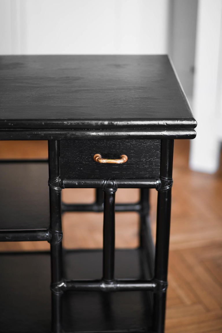 "McGuire" 1970s Bar Server Buffet, Trolley with Extendable Top For Sale ...