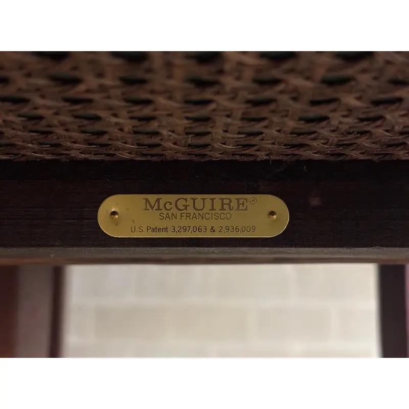 McGuire Hollywood Regency Organic Modern Bamboo and Cane Armchairs ...