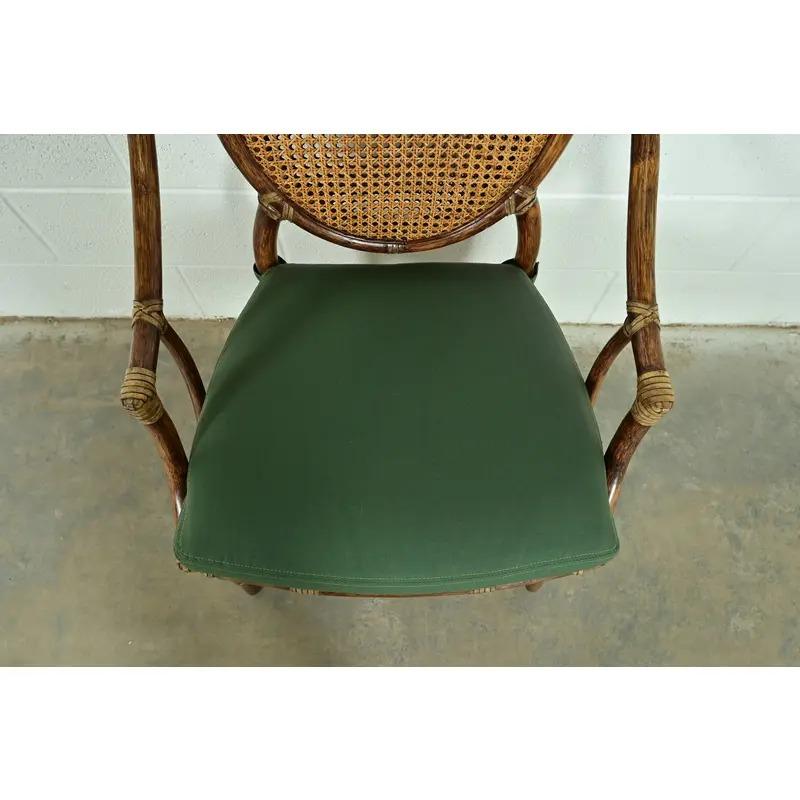 McGuire Hollywood Regency Organic Modern Bamboo and Cane Armchairs ...
