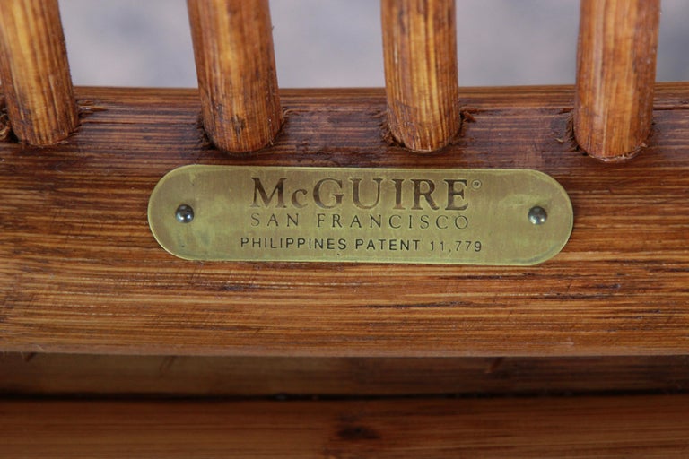 McGuire Hollywood Regency Rattan McGuire Hollywood Regency Rattan