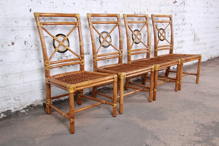 McGuire Hollywood Regency Rattan McGuire Hollywood Regency Rattan