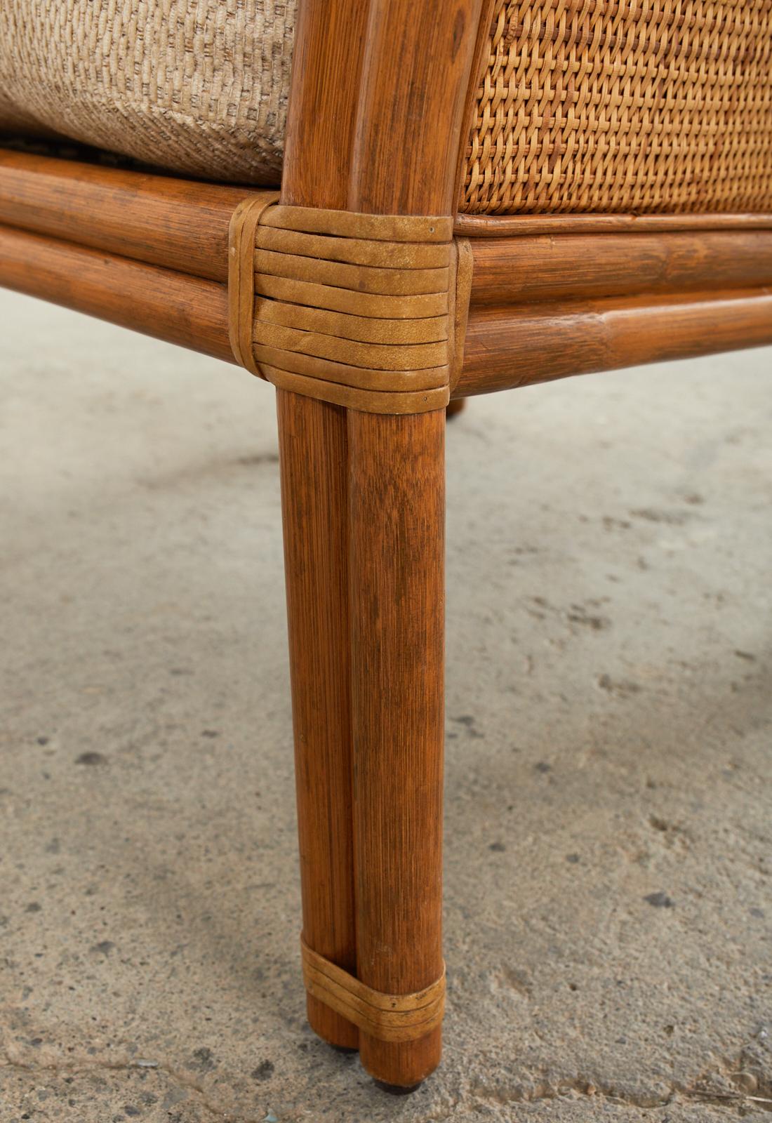 McGuire Organic Modern Rattan Raffia Lounge Chair at 1stDibs | raffia ...