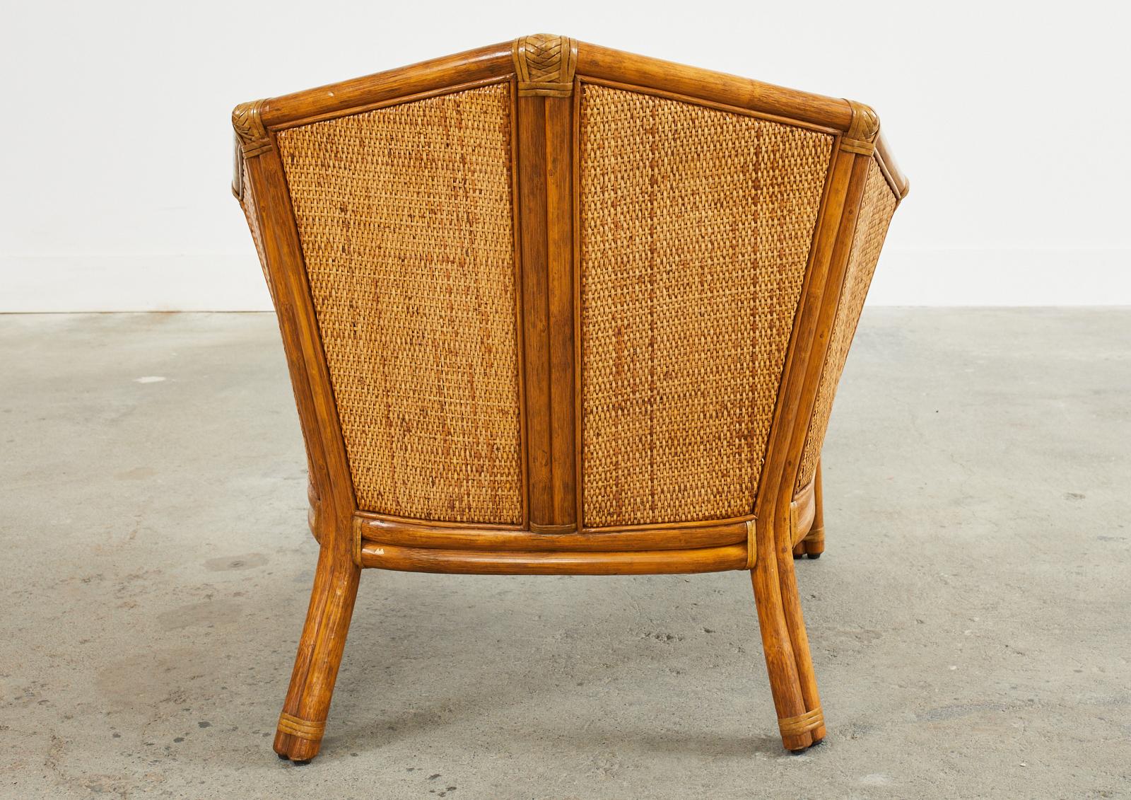 McGuire Organic Modern Rattan Raffia Lounge Chair at 1stDibs | raffia ...