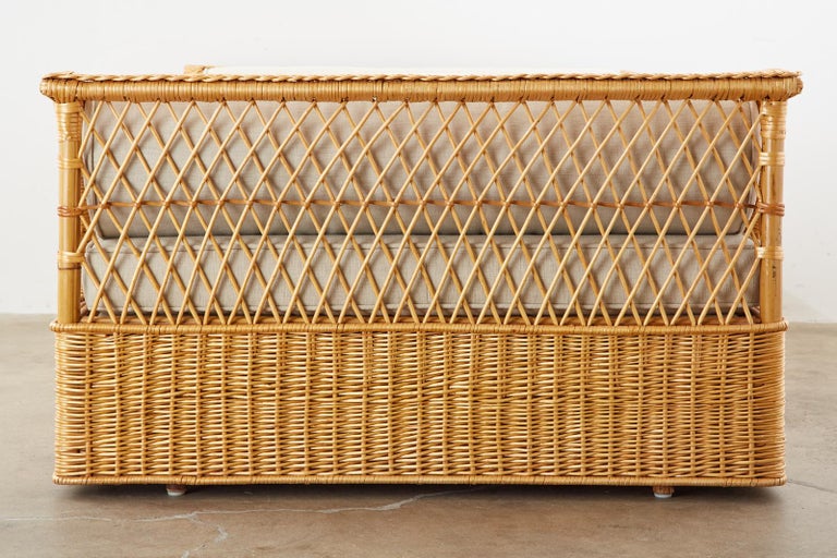 Mcguire Organic Modern Rattan Wicker Daybed At 1stdibs