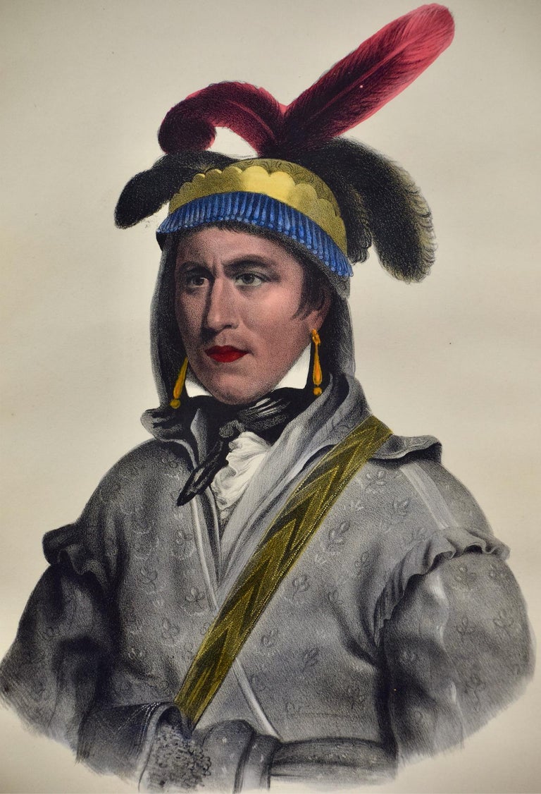 McKenney & Hall - Opothe Yoholo, A Creek Chief: Hand-colored McKenney ...