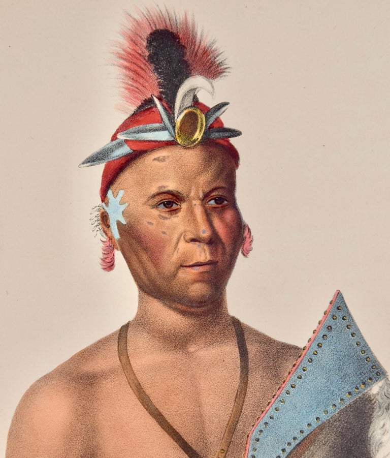 McKenney & Hall - Kee-Shes-Wa, A Fox Chief: An Original Hand-coloured ...