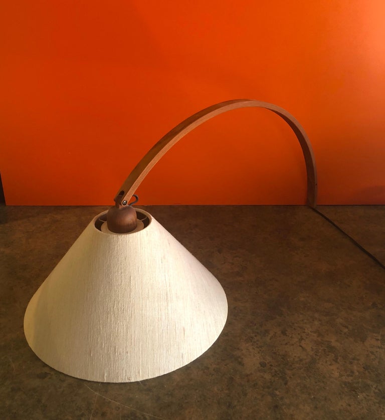 MCM Arched Teak Multi-Directional Wall Lamp / Sconce For Sale at ...