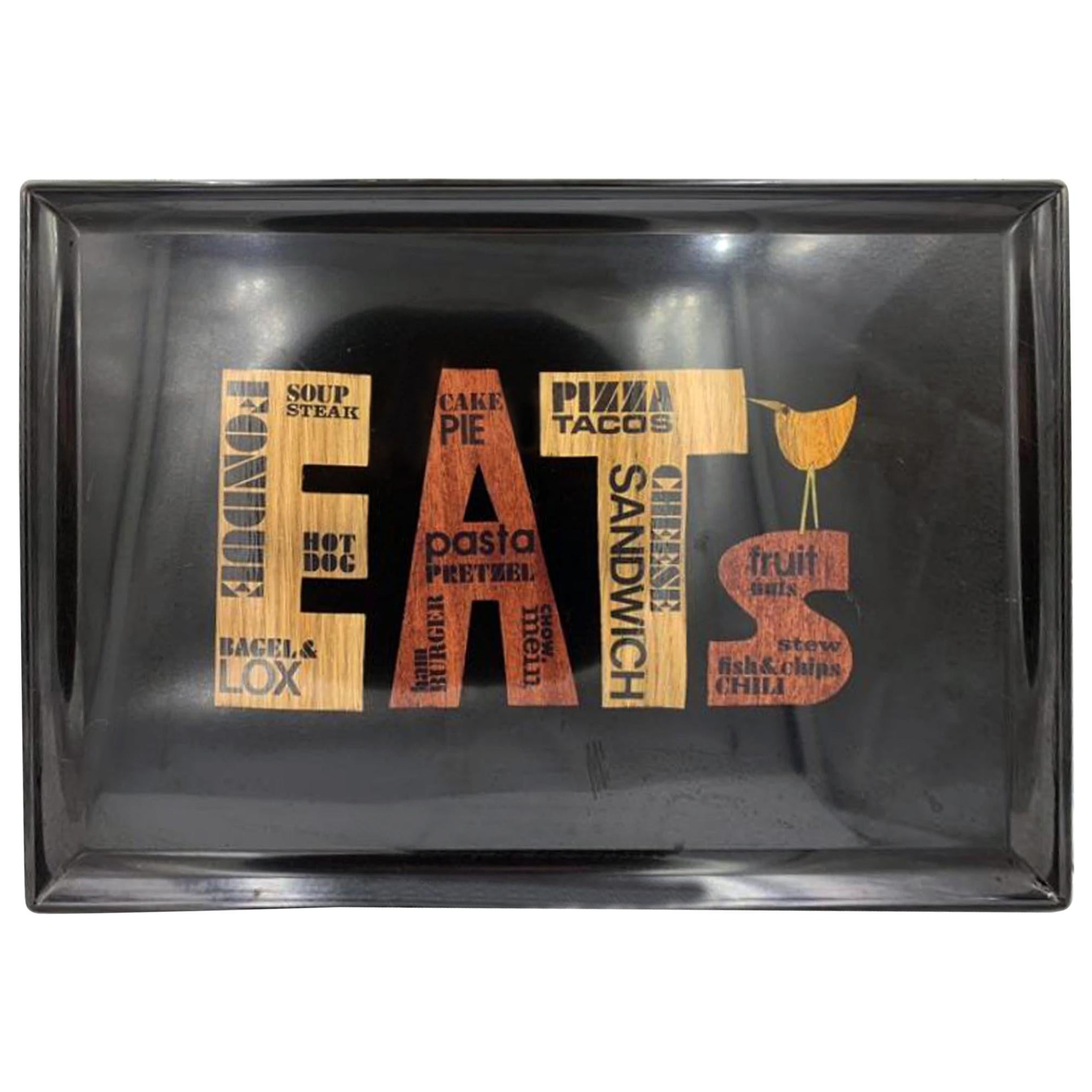 Vintage "Number One" Tray by Couroc at 1stDibs