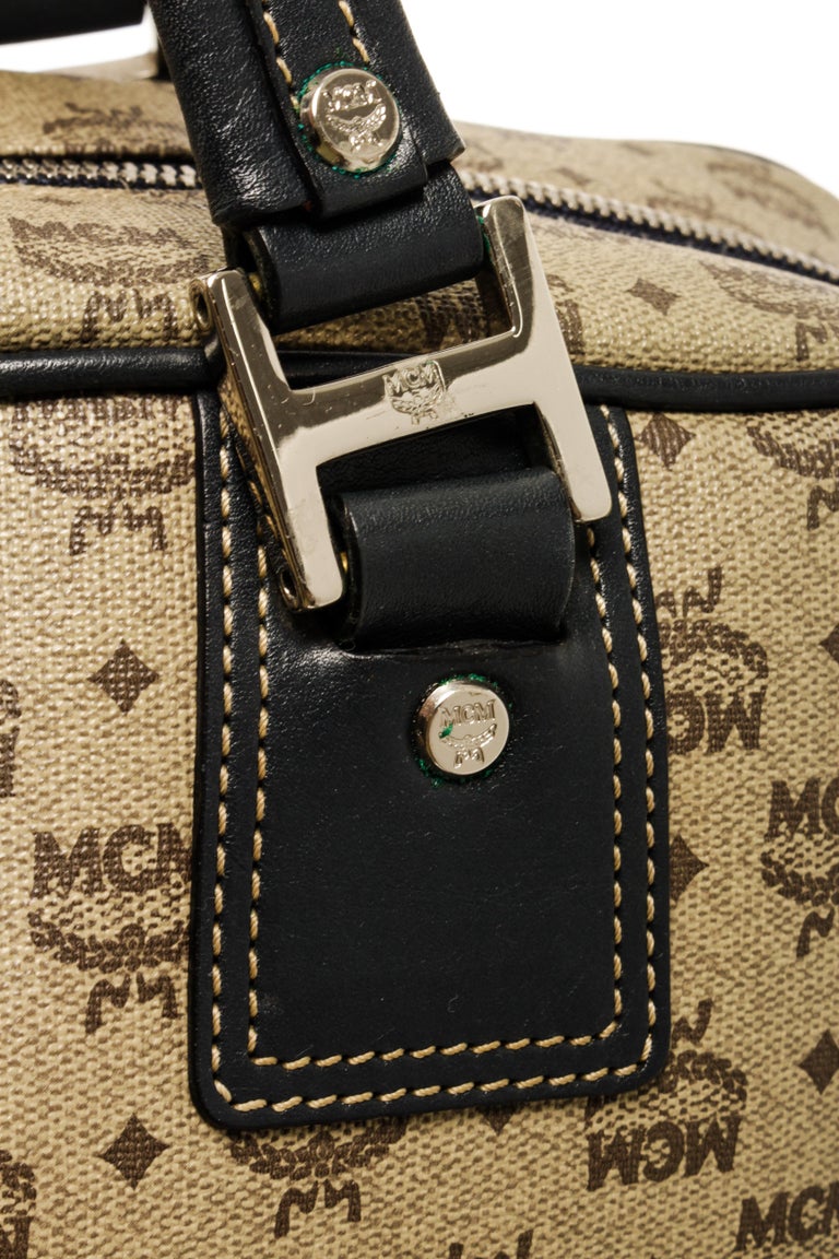 MCM Beige Leather Visetos Tote Bag For Sale at 1stDibs