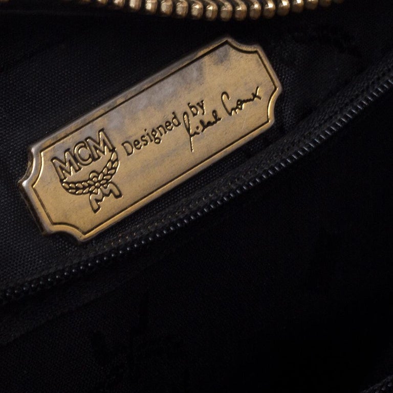 MCM Black Leather Camera Crossbody Bag at 1stDibs