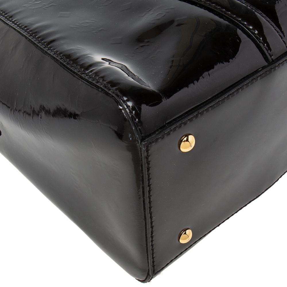MCM Black Patent Leather Satchel at 1stDibs