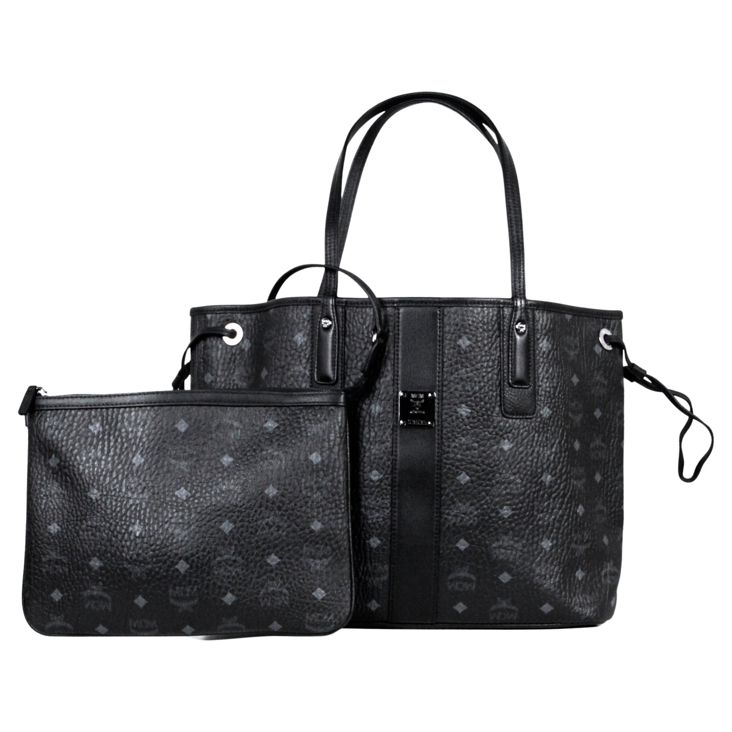 Prada Navy Blue Tessuto Nylon 2 Way Tote Bag w/ Strap 1BA104 at 1stDibs ...