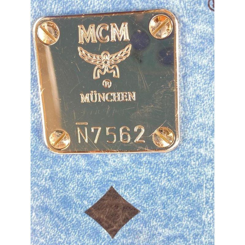 MCM Blue Monogram Visetos Liz Tote Bag 4MCM0 at 1stDibs | mcm blue tote ...