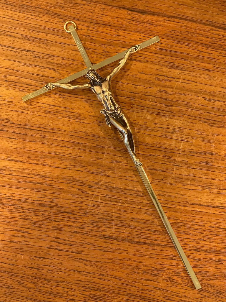 MCM Brass Crucifix / Cross at 1stDibs