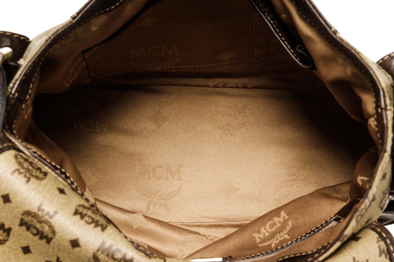 MCM Brown Leather 2Way Bag For Sale at 1stDibs