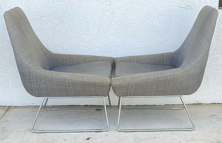 MCM Bucket Style Chrome Lounge Chairs, a Pair For Sale at 1stDibs ...