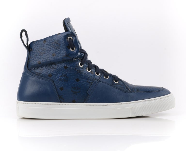 MCM by MICHALSKY A/W 2012 "Urban Nomad II" Blue Monogram Leather Hi Top ...