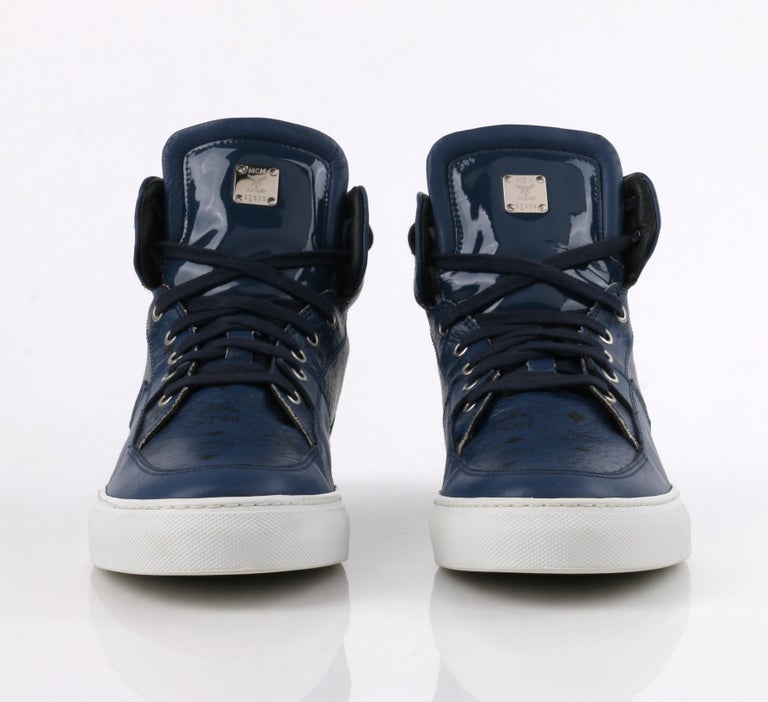 MCM by MICHALSKY A/W 2012 "Urban Nomad II" Blue Monogram Leather Hi Top ...